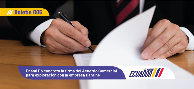 Enami Ep concretó la firma del Acuerdo Comercial para exploración con ...